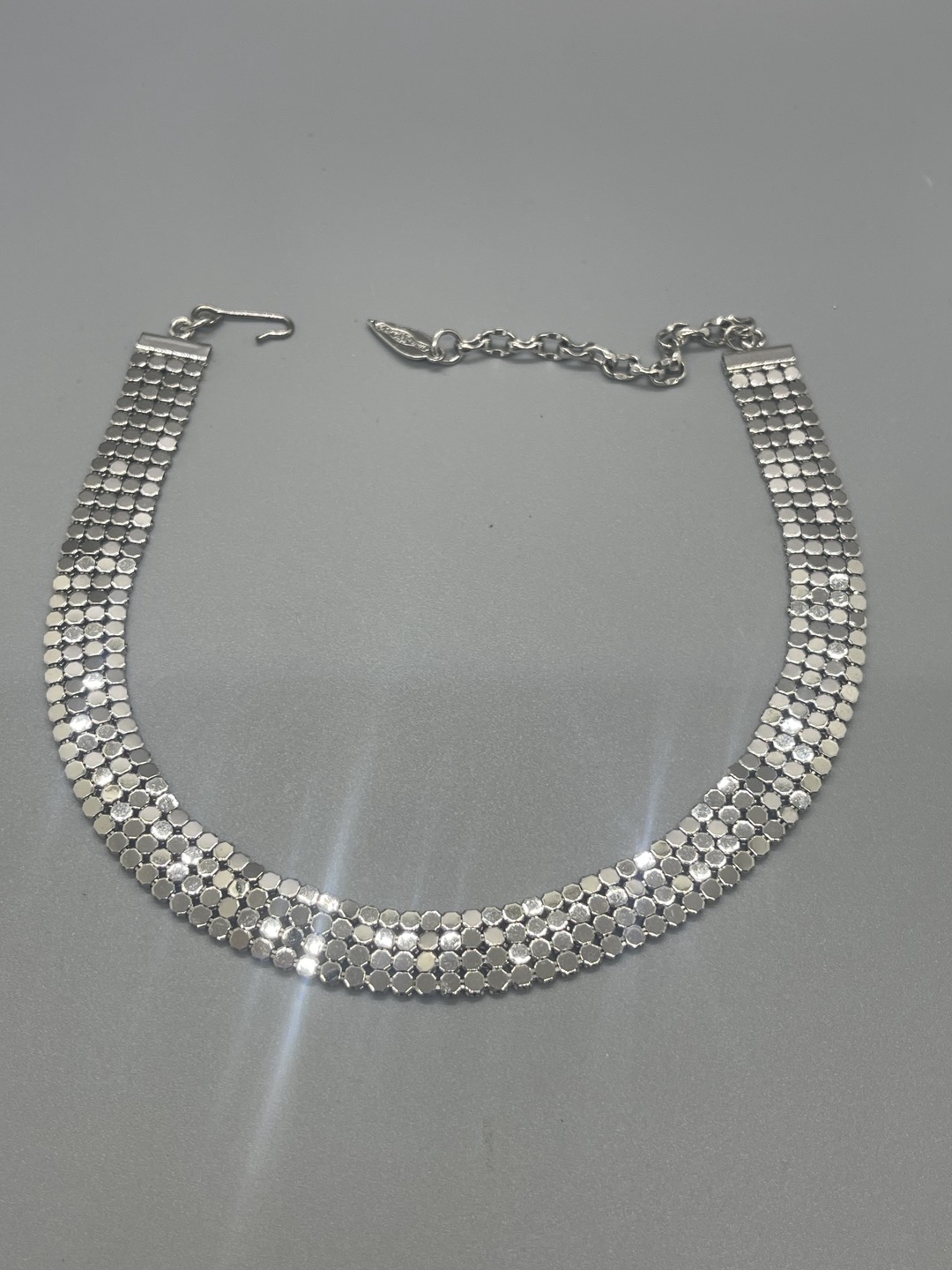 Whiting And Davis Mesh Choker Necklace 15”