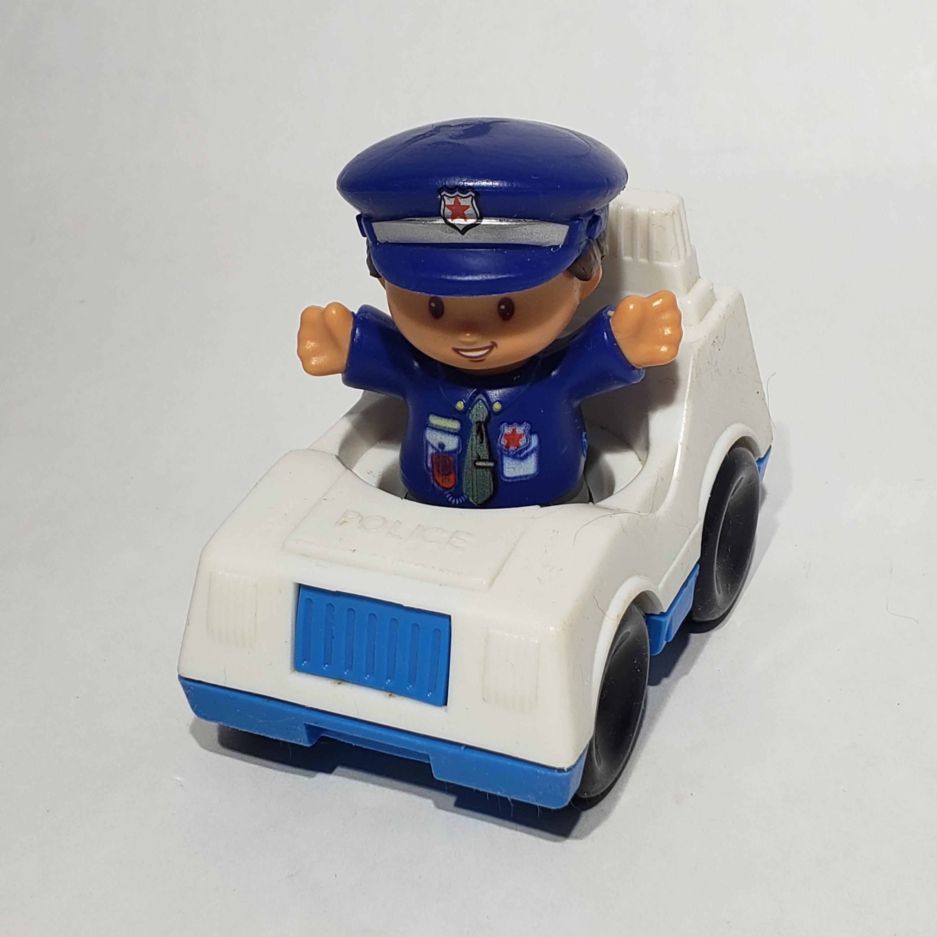 VTG Fisher Price Little People 2016 Police Figure and 1990 Police Car ...