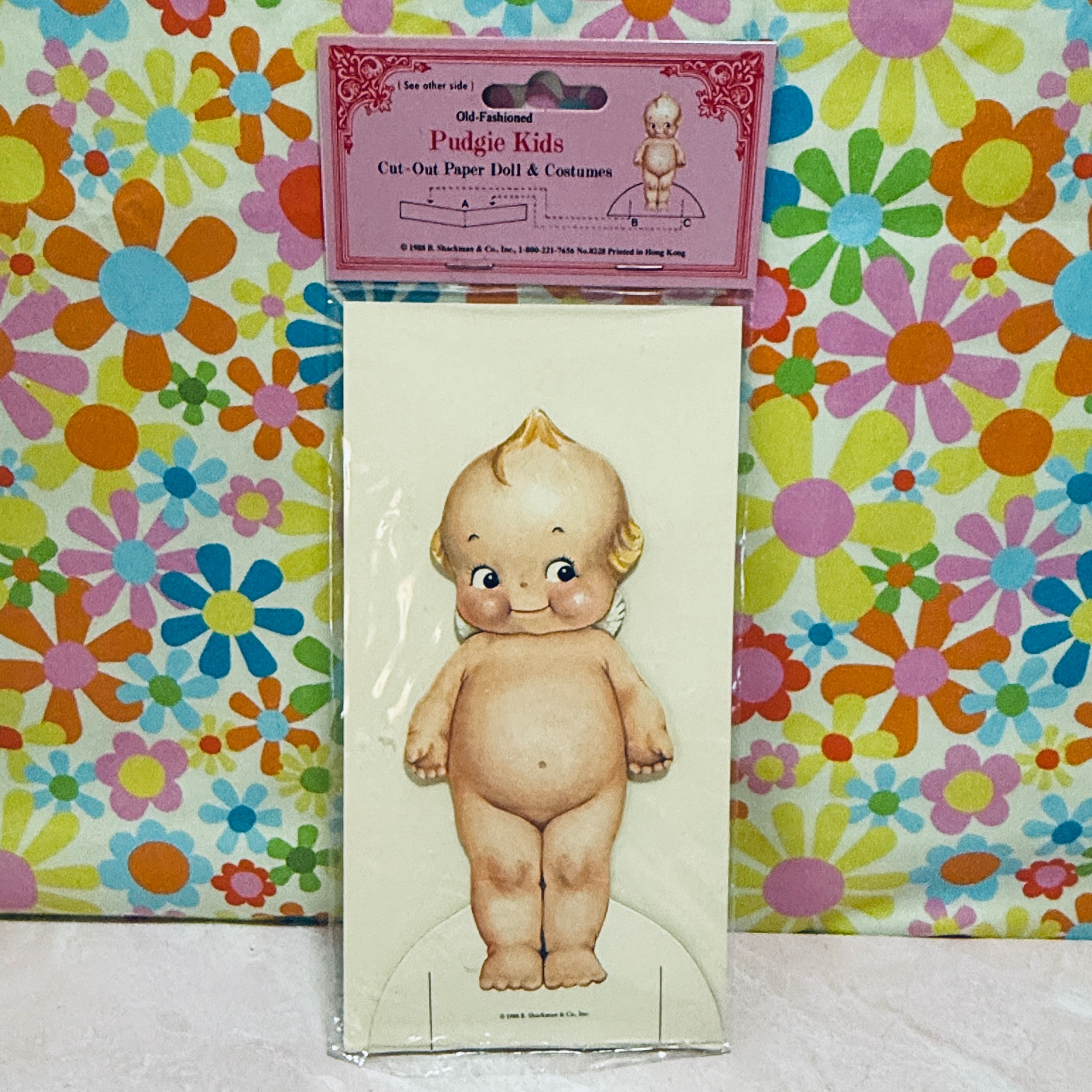 Vintage NOS 1988 Kewpie Pudgie Kids Cut-Out Paper Doll & Costumes