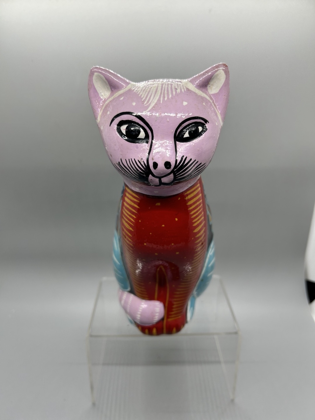 06 Hand painted Ceramic Cat 8in
