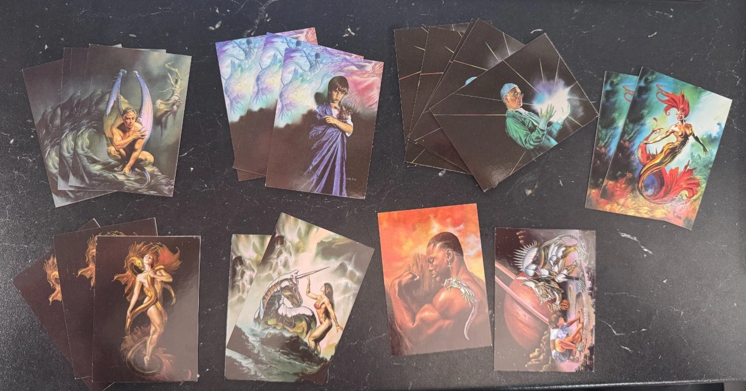 1994 Julie Bell Tekchrome Fantasy Art Trading Carts - 20 Cards - NOT A SET