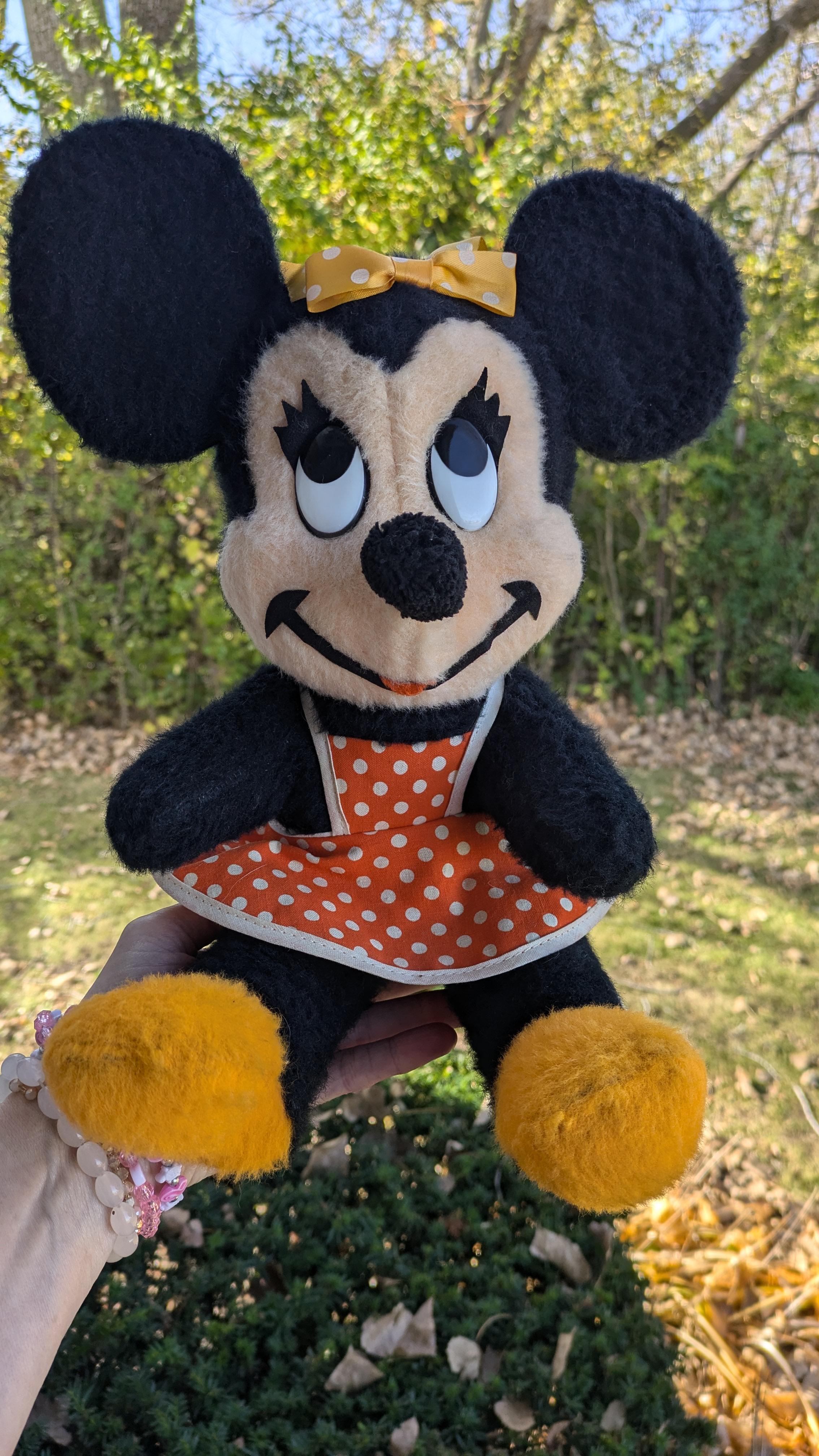 Vintage 60s Minnie Mouse Walt Disney Collectable Plush/stuffed 15 ...