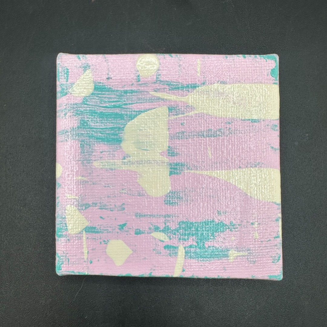 “Ice Box Art” Letter D - Miniature Abstract Painting, Made By Me, OOAK ...