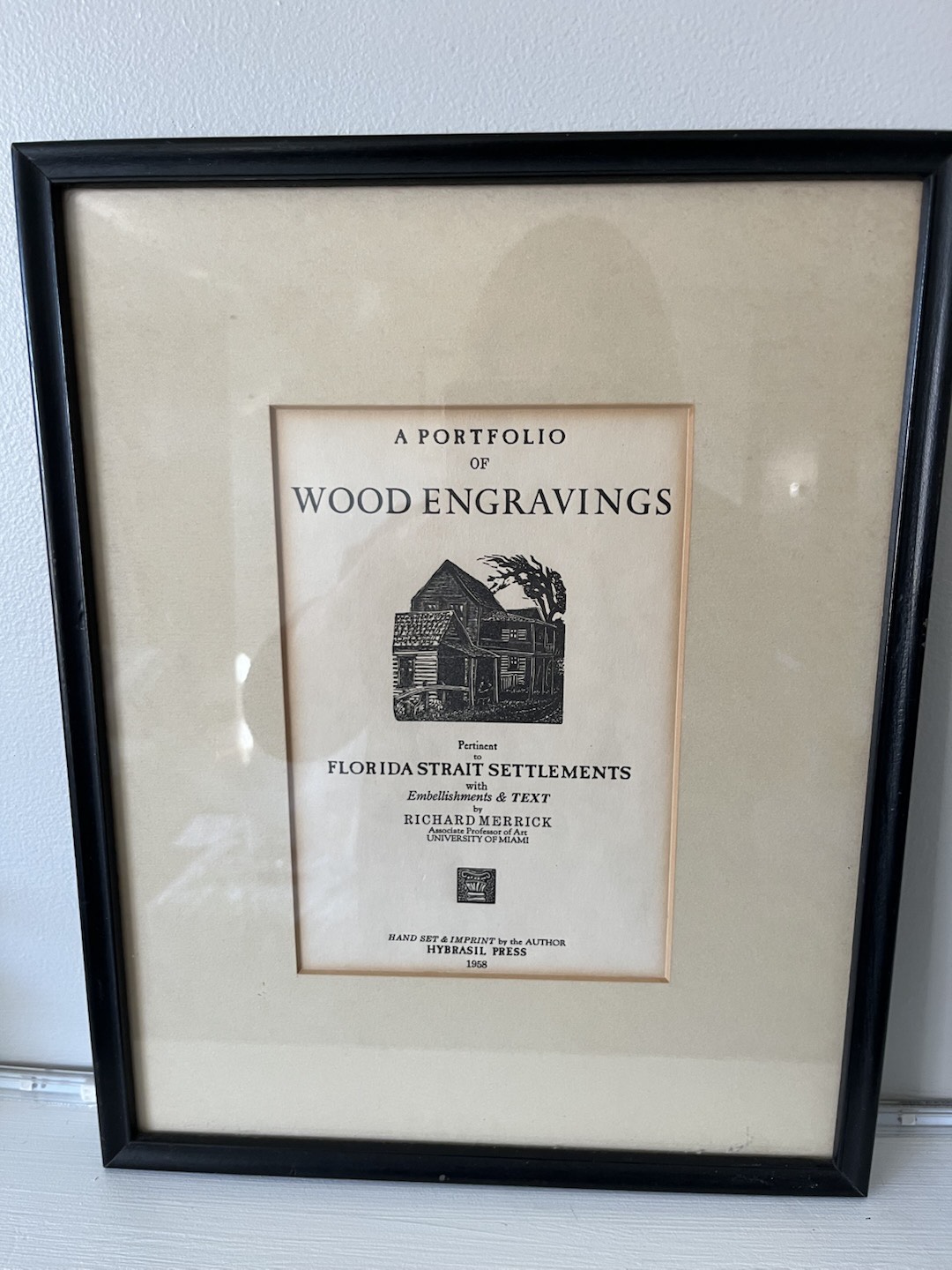 Framed Original 1958 Title Page From Portfolio Of Works By Artist ...