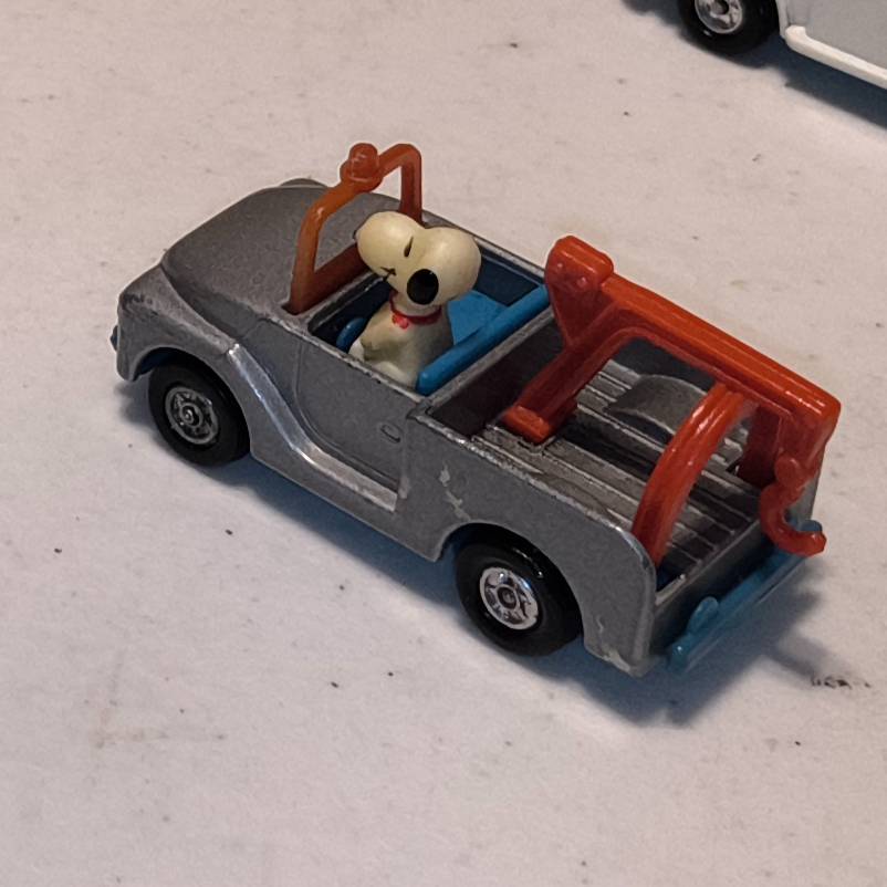 Vintage 1958 Snoopy Peanuts Grey Tow truck