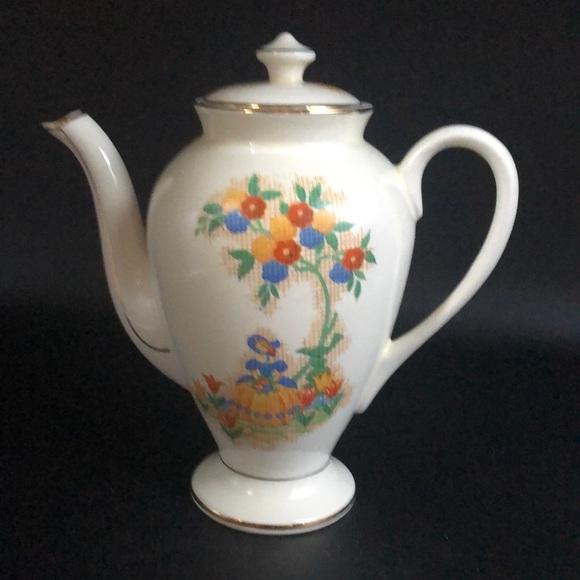 Rare Vintage Southern Belle Atlas China Teapot 22K Gold Trim Made in ...