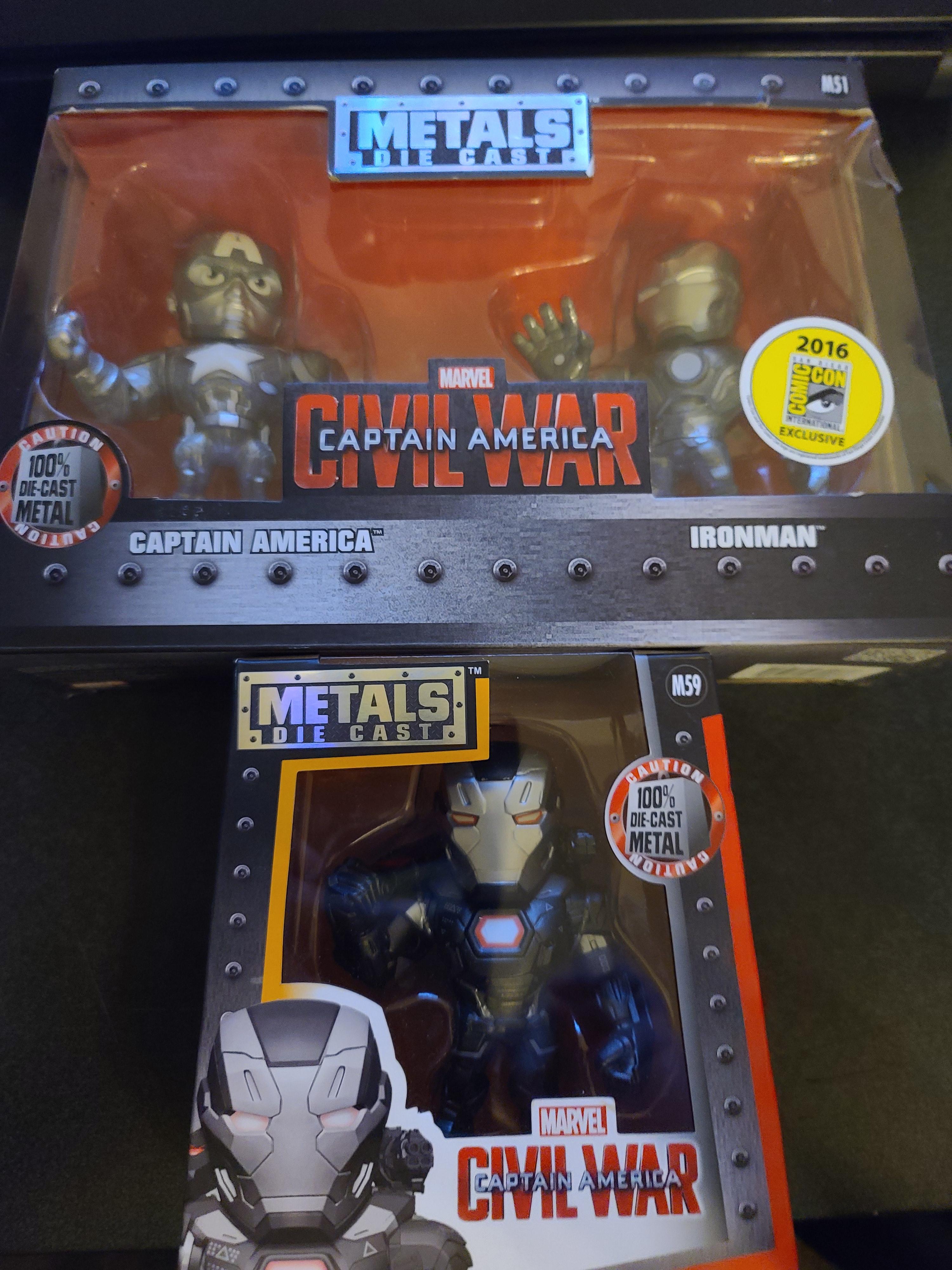 Marvel figures Jada Metals Lot Civil War Deadpool MCU Halo Master Chief