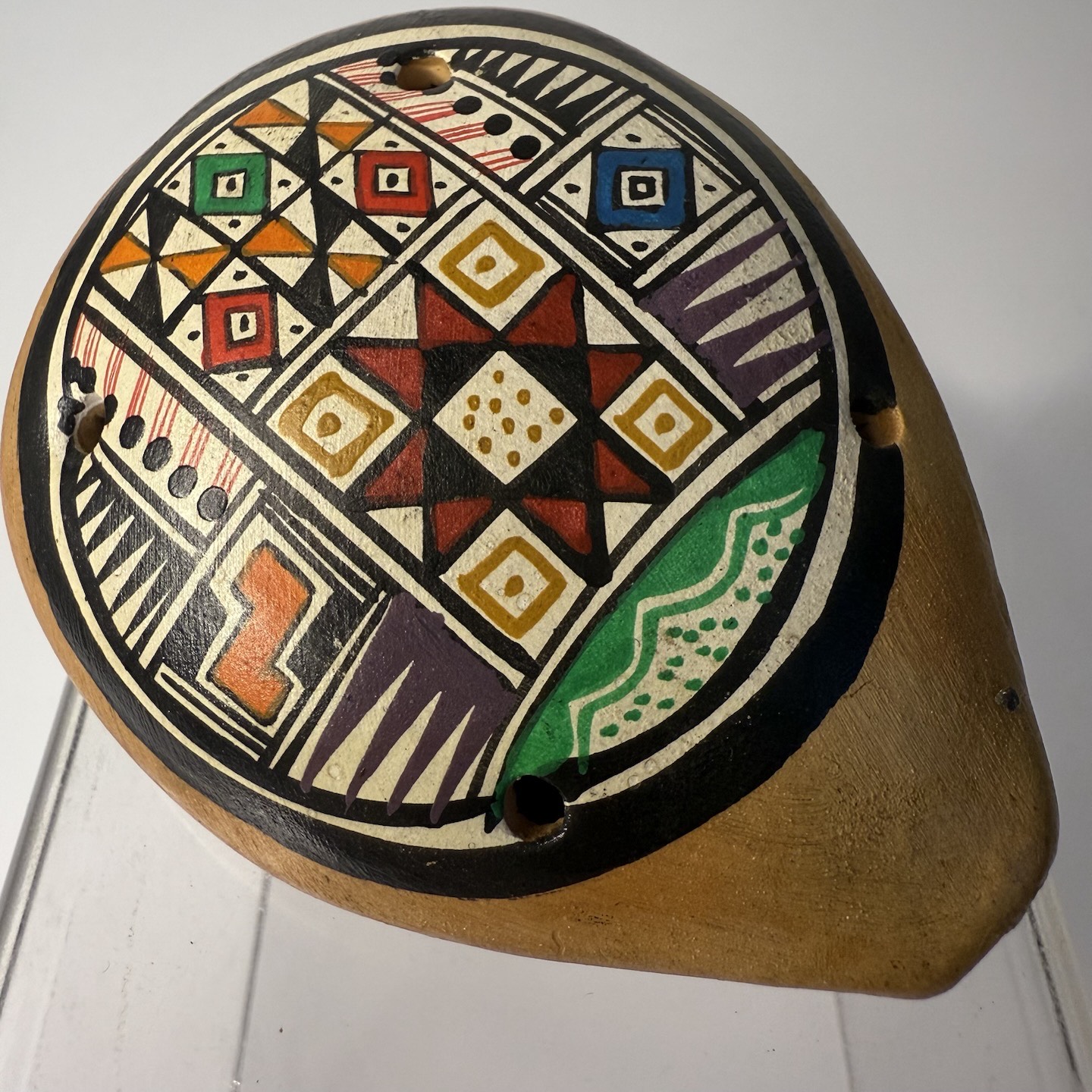 Handcrafted Peruvian Clay Ocarina Flute