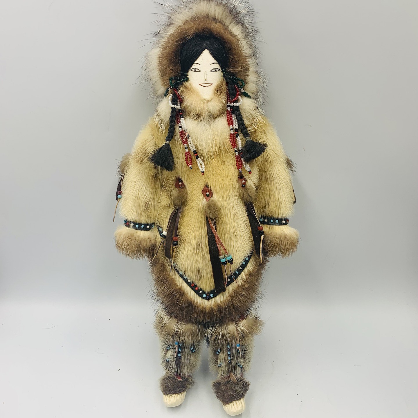 21. Caroline Kava Penayah Yupik Doll Signed Dated