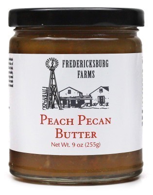 Fredericksburg Farms Peach Pecan Butter 9 OZ. Jar