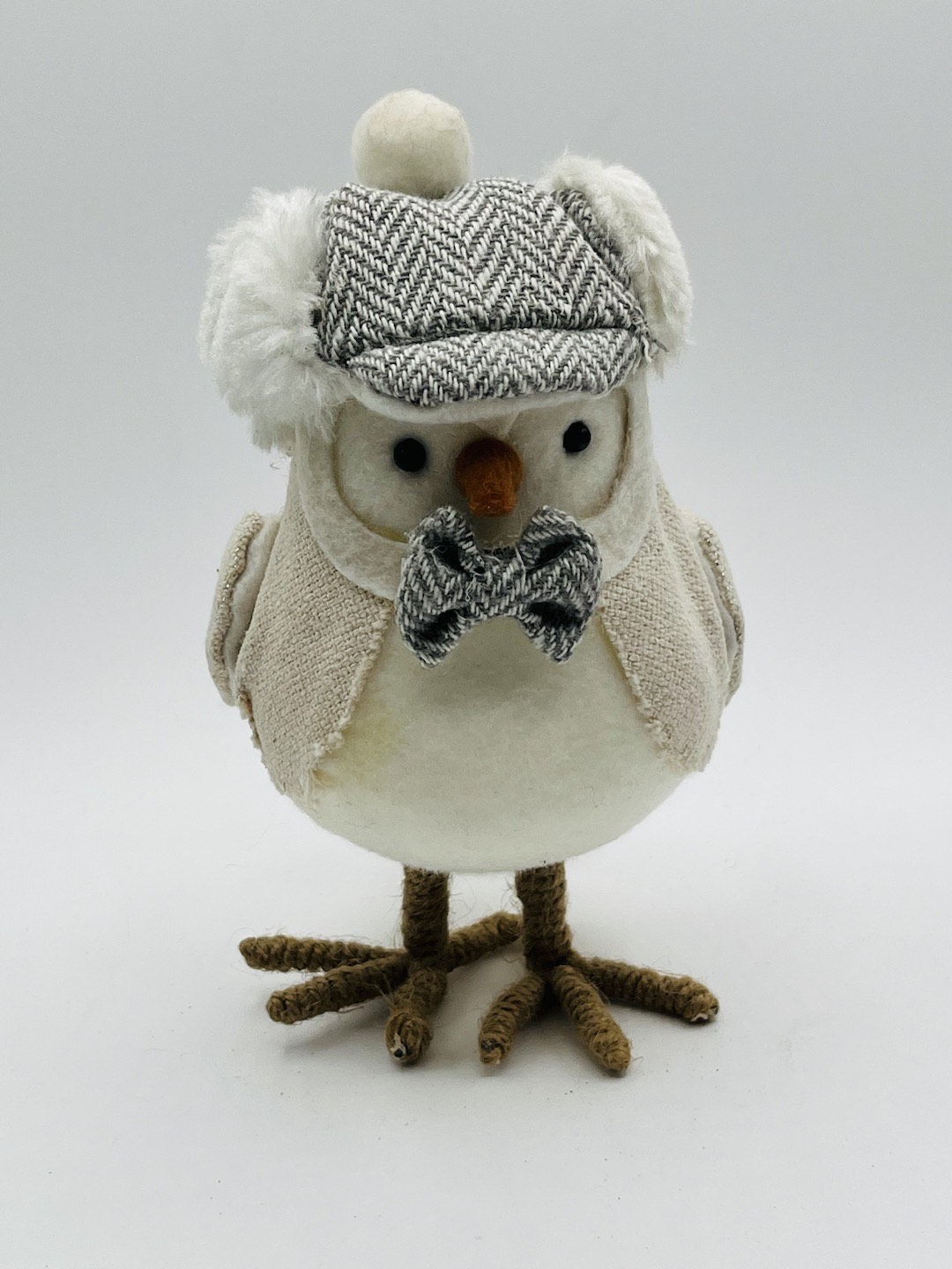 Target Featherly Friends Christmas Bird Cream Hat Bow Tie Felt 2015 Holiday