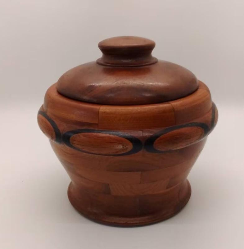 Lidded Wooden Bowl