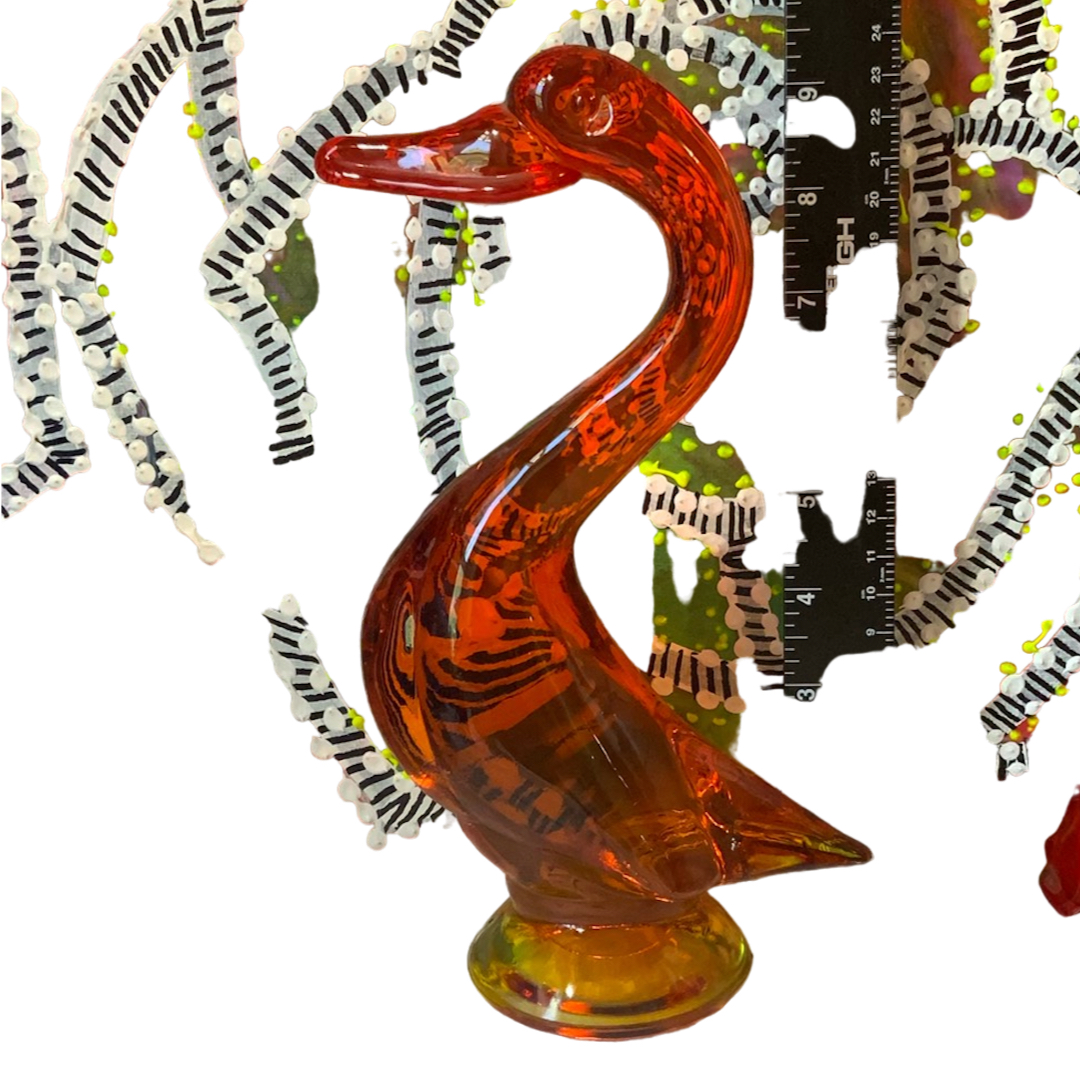 Groovy Viking Swan 9” Tall