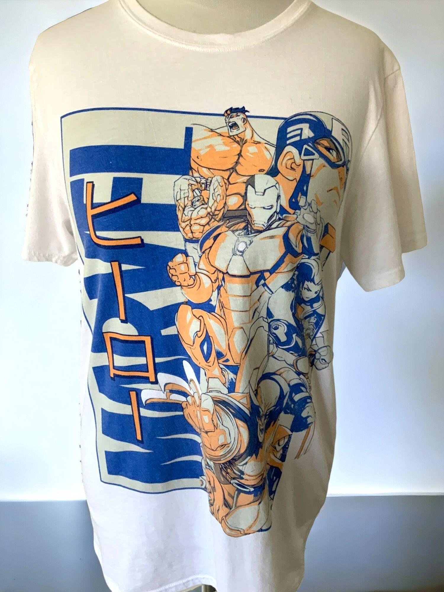 Marvel comics mens white short sleeve crew neck tee tshirt comic fan ...