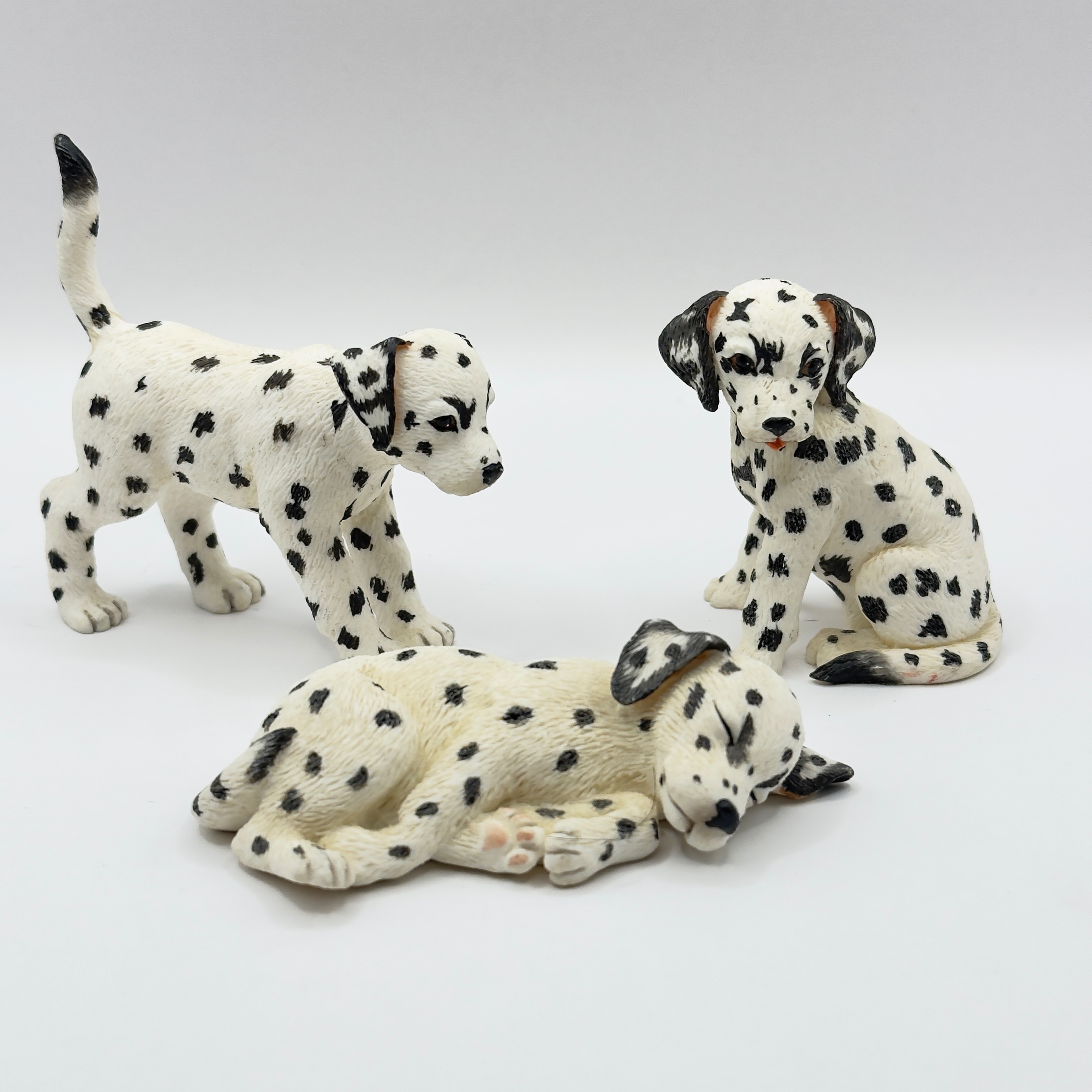 Vintage 1996 Dalmatian Puppy Figurines, Set of 3, Adorable Ceramic ...