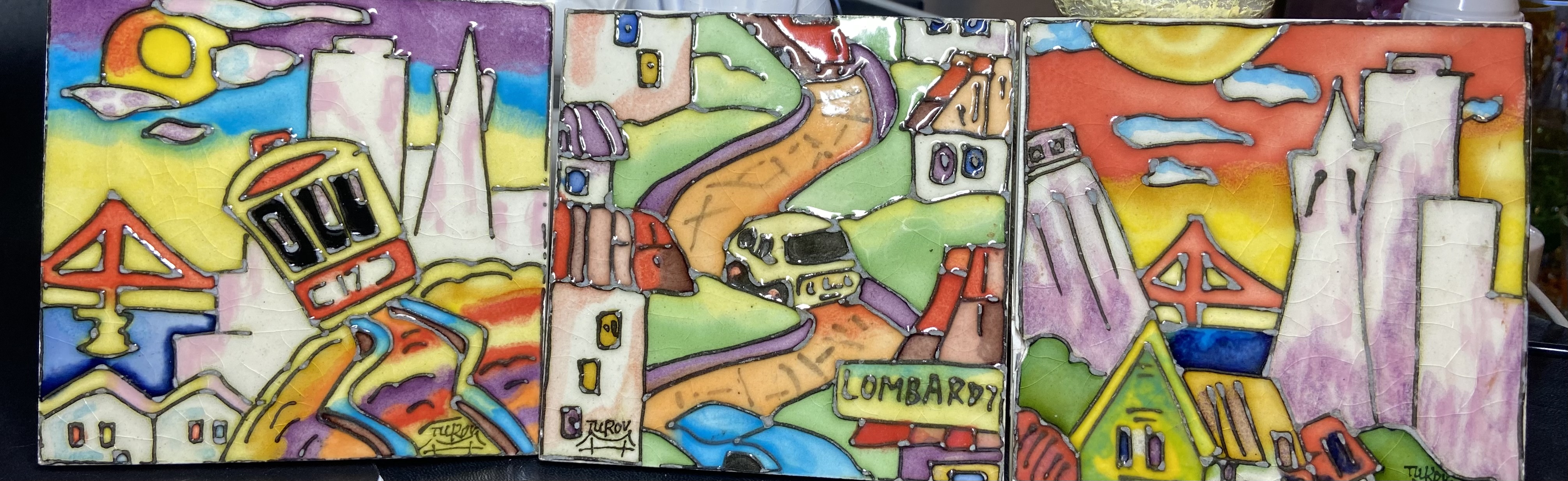 3 Anatoly Turov Ceramics Hand Crafted Tiles