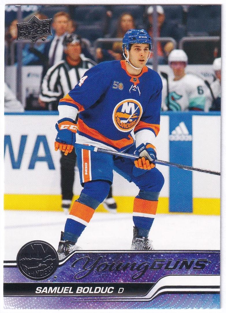 2023-24 Upper Deck #209 Samuel Bolduc YG RC New York Islanders Hockey Card