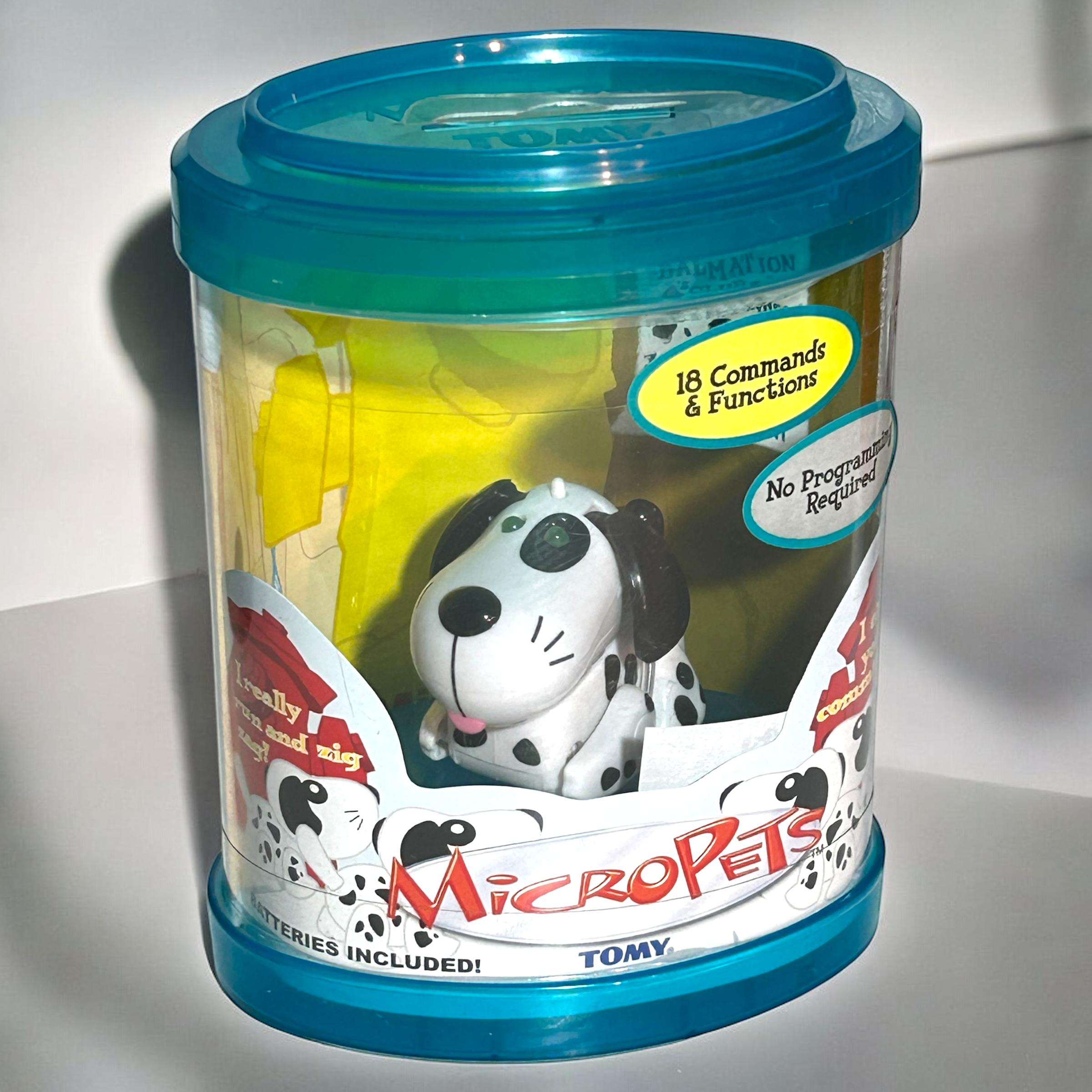 MicroPets Voice Toy By TOMY Siren Dalmatian Dog New 2002