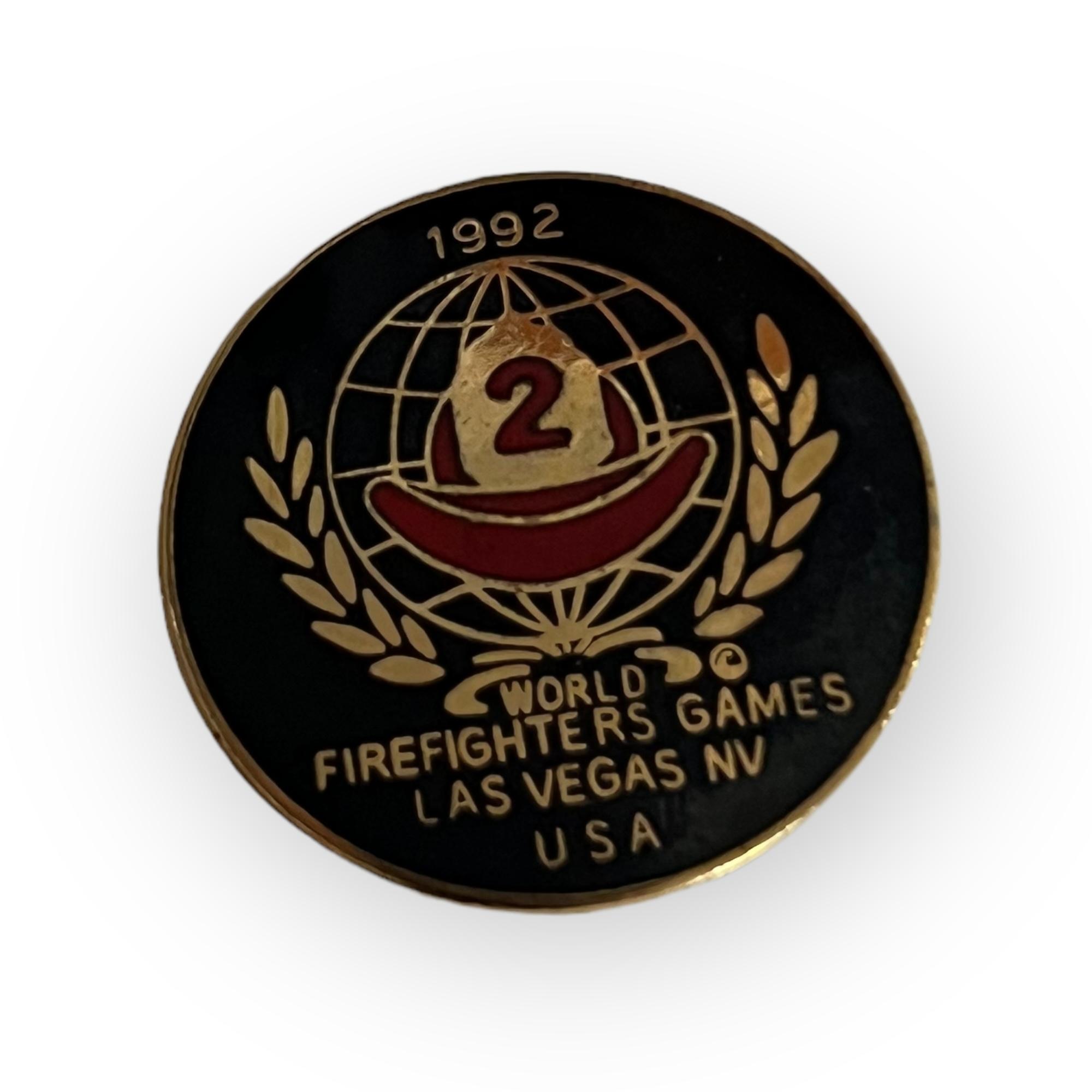 Vintage 1992 World Firefighters Games Cloisonne Pin. Metal Enamel ...