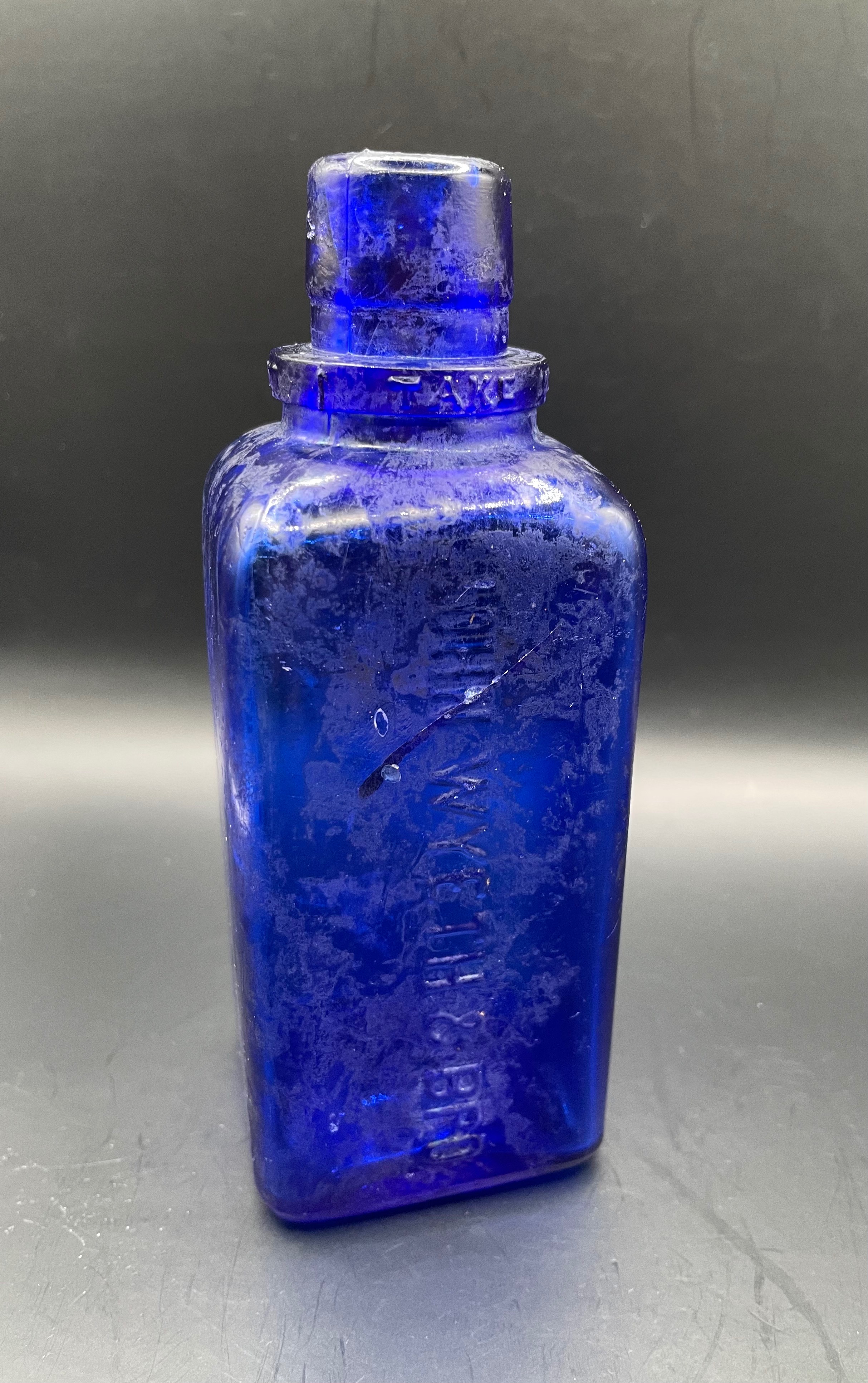 Old John Wyeth & Bro. (Philadelphia) Cobalt Blue Apothecary Bottle