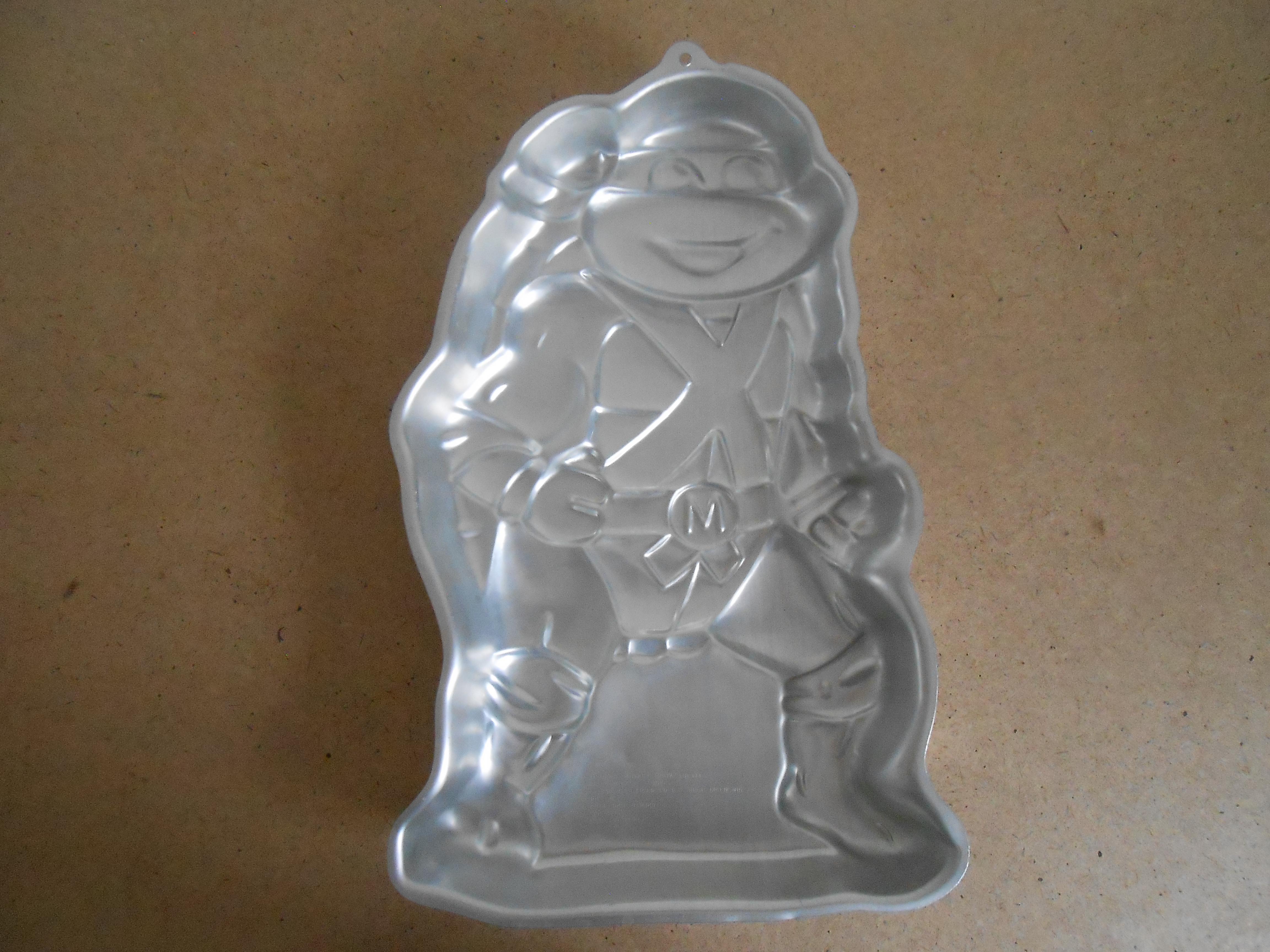 1989 Wilton Teenage Mutant Ninja Turtle Cake Pan Michelangelo 2105-3075 ...
