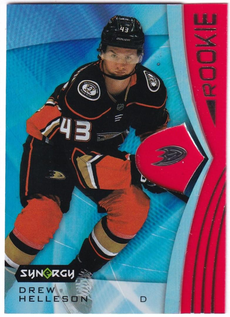 2023-24 Synergy Red #80 Drew Helleson Anaheim Ducks Hockey Card