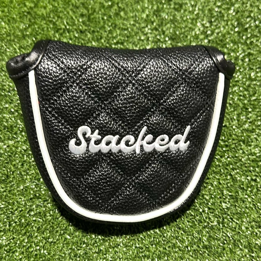 Stacked Golf Black Mallet Head Cover