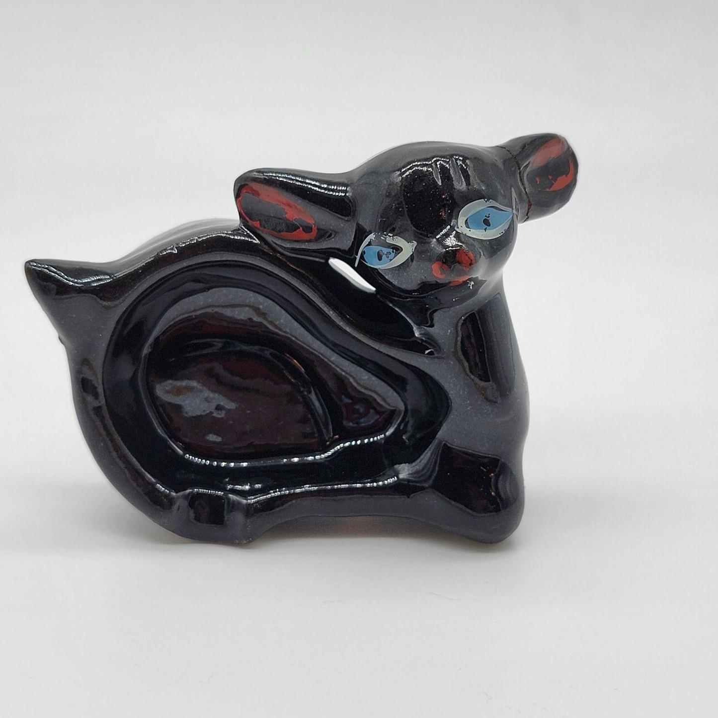 Japan Shafford Redware Personal Deer Ashtray Trinket Dish