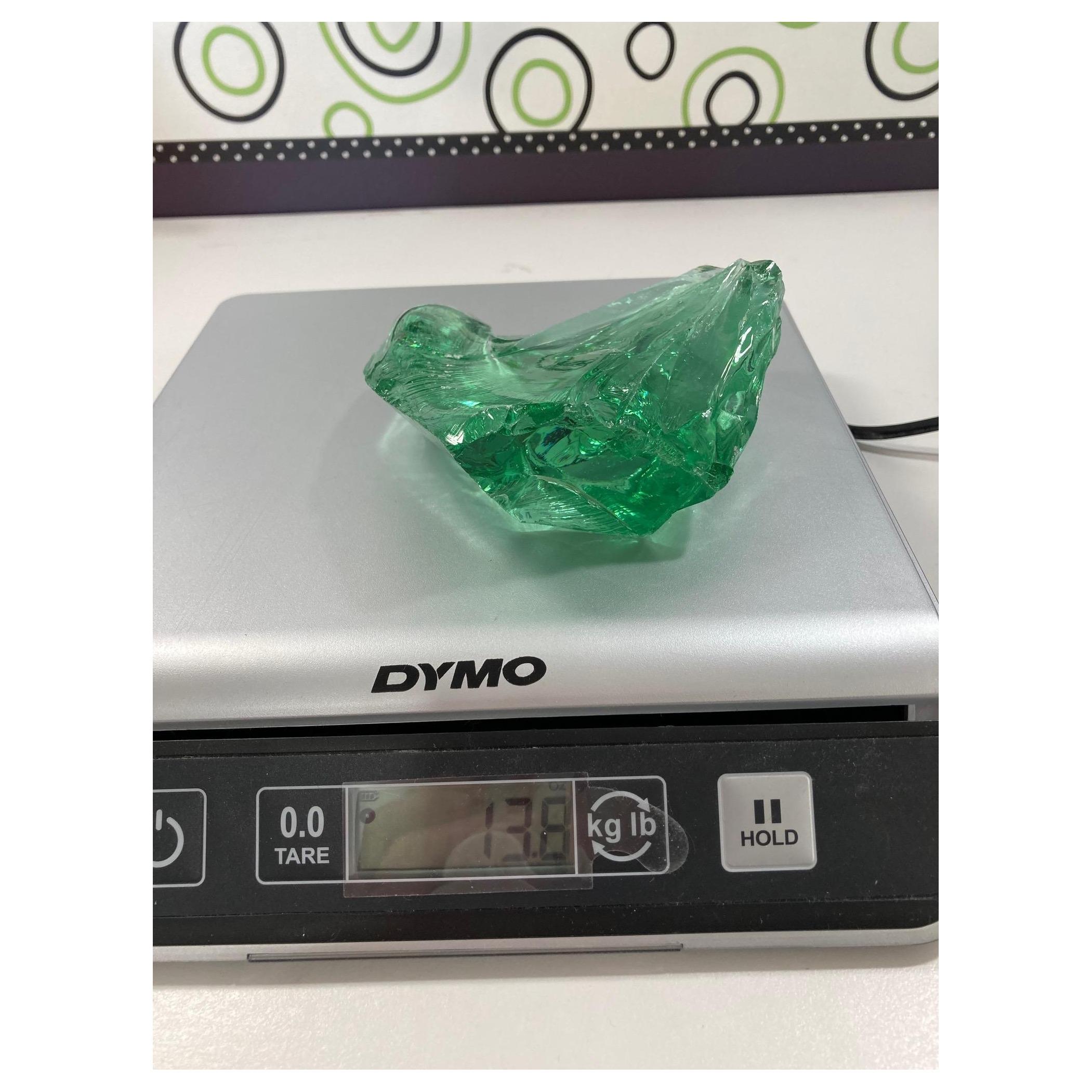 Jade Green Slag Glass from Fenton Cullet