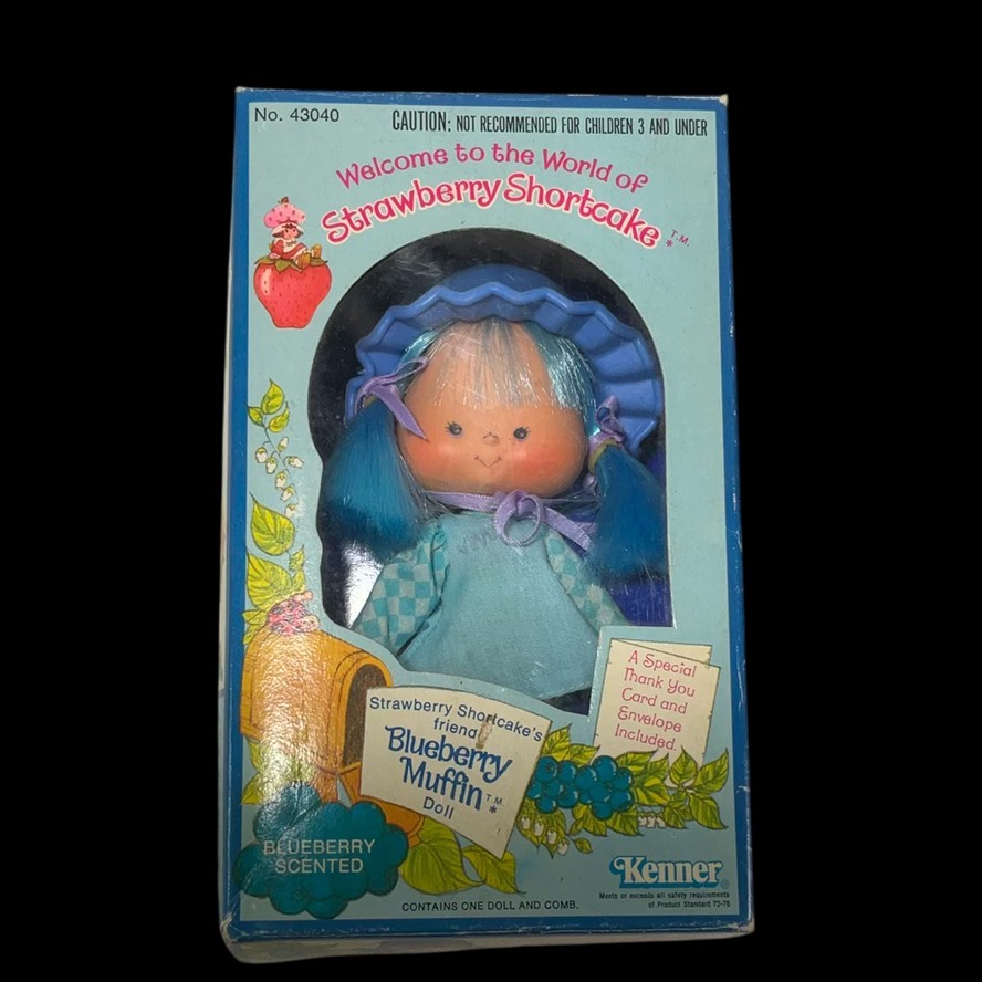 NOS Strawberry Shortcake Blueberry Muffin Doll 1980