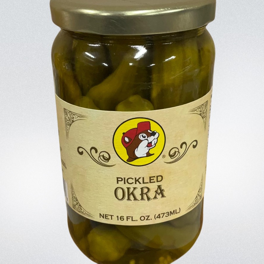 Buc-ees Pickled Okra in a Resealable Jar, Gluten Free, No High Fructose ...