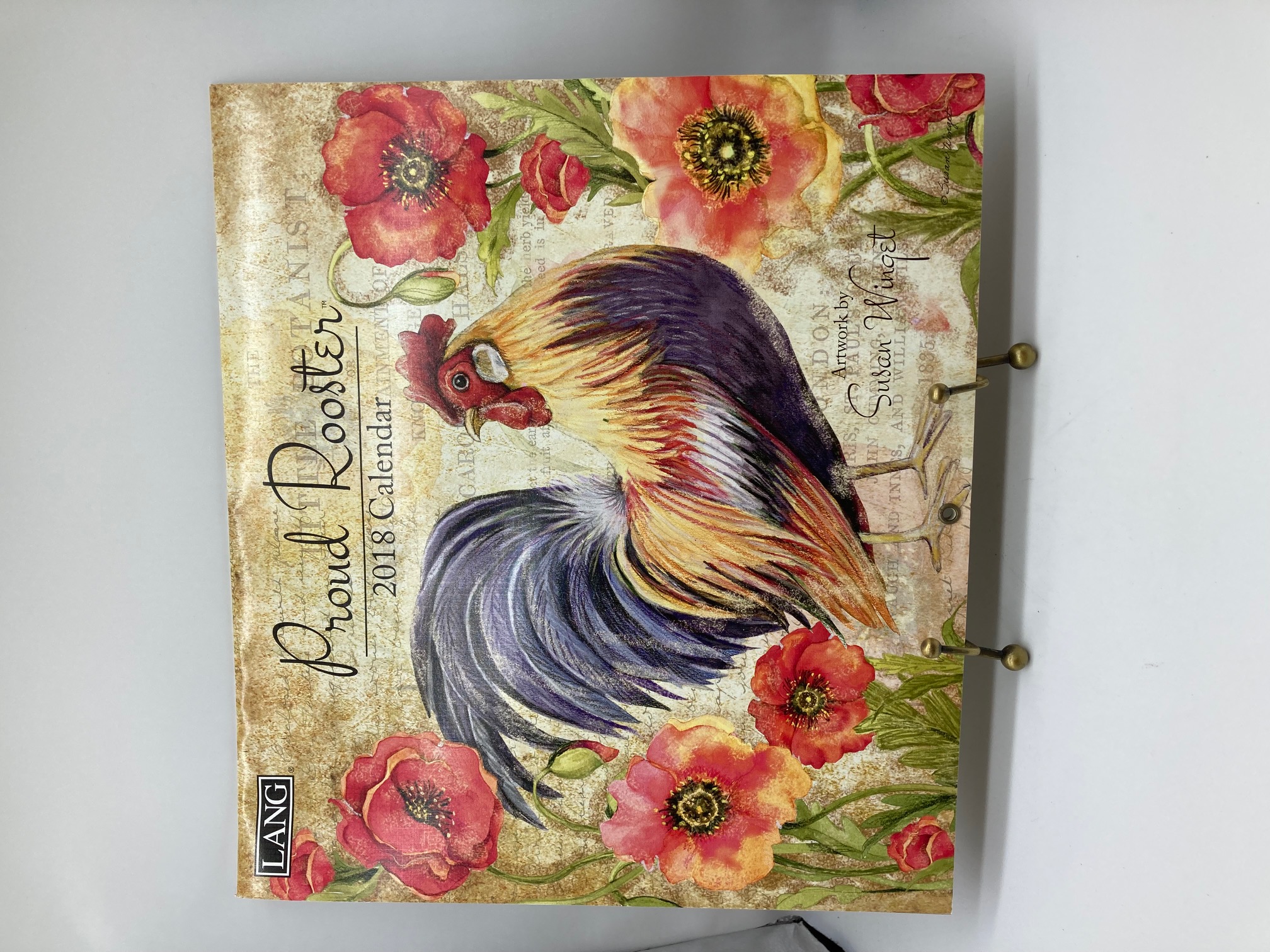 2018 Proud Rooster Calendar, Artwork by Susan Winget