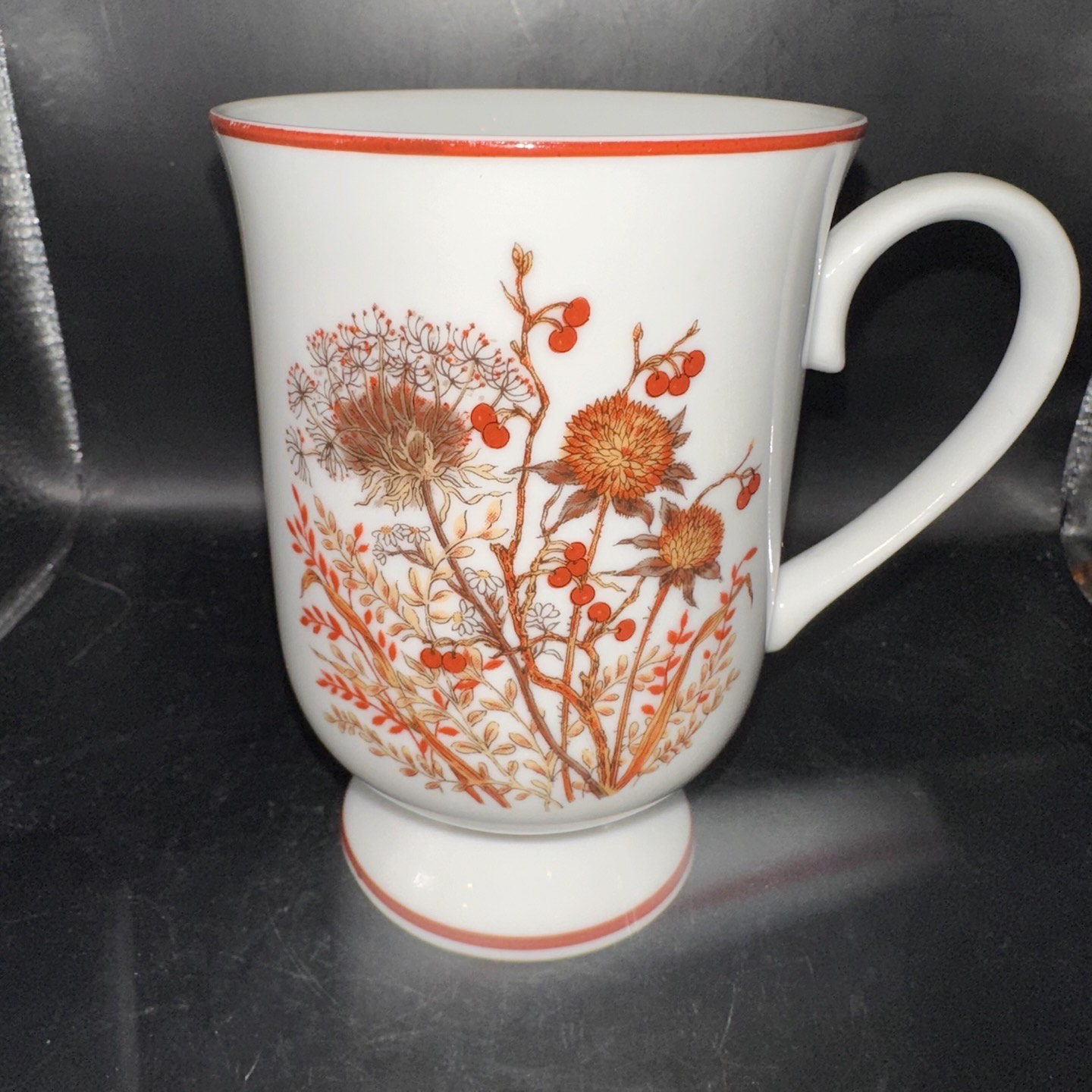 Pristine 1970s Vintage Bramble Fanci Florals Collection Footed ...