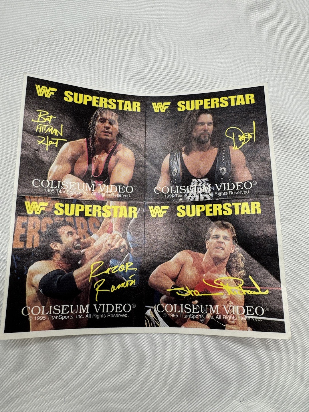 VTG WWF Superstar Wrestling Sticker