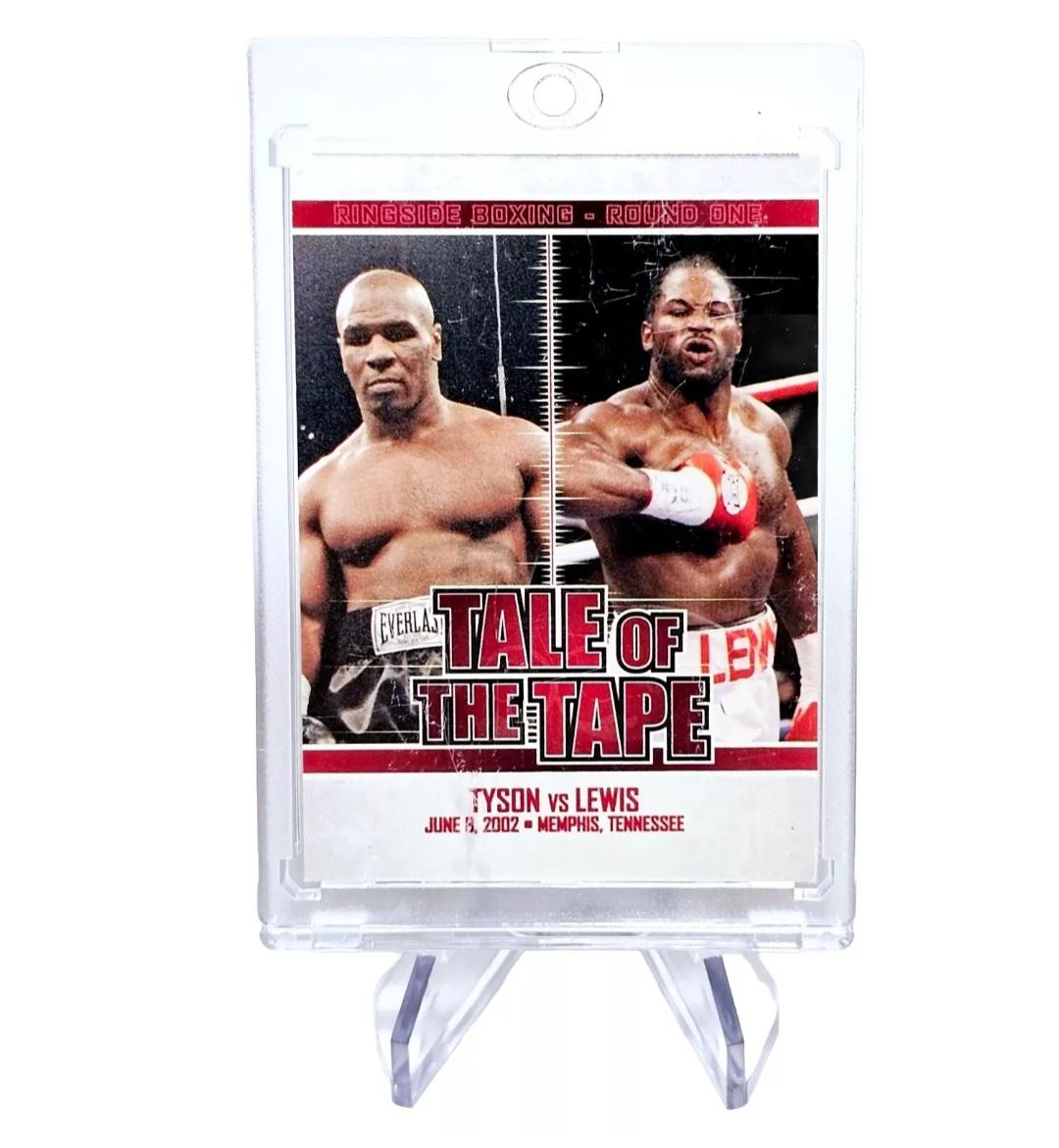 Mike Tyson vs Lenox Lewis TALE OF THE TAPE Ringside Boxing 2010 Round 1 NM