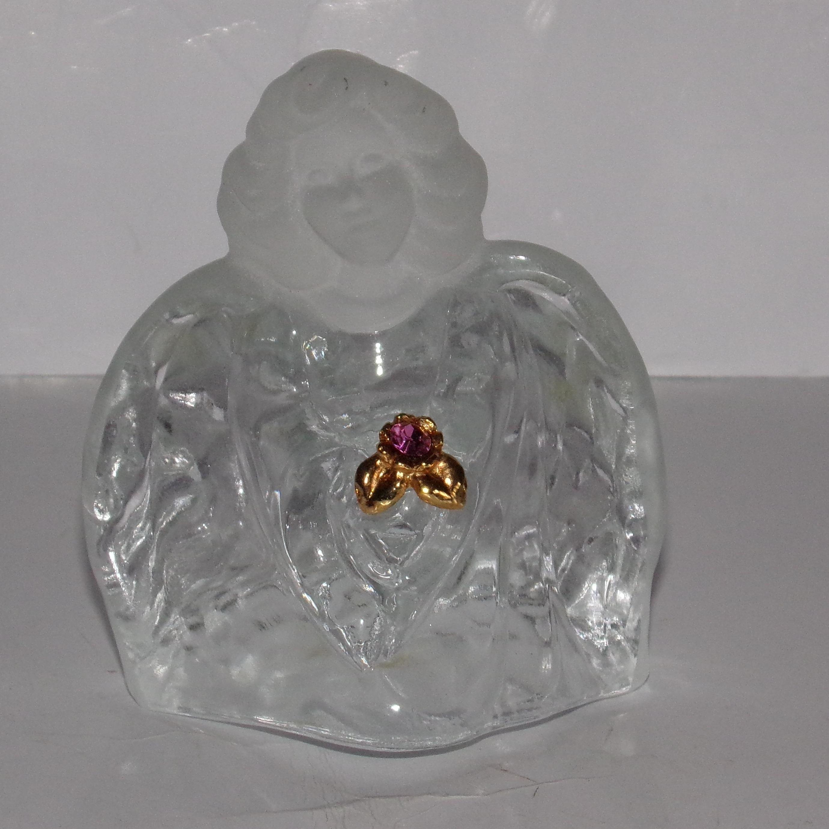 Vintage Fenton Glass Crystal & Satin February Birthstone Amethyst Angel ...