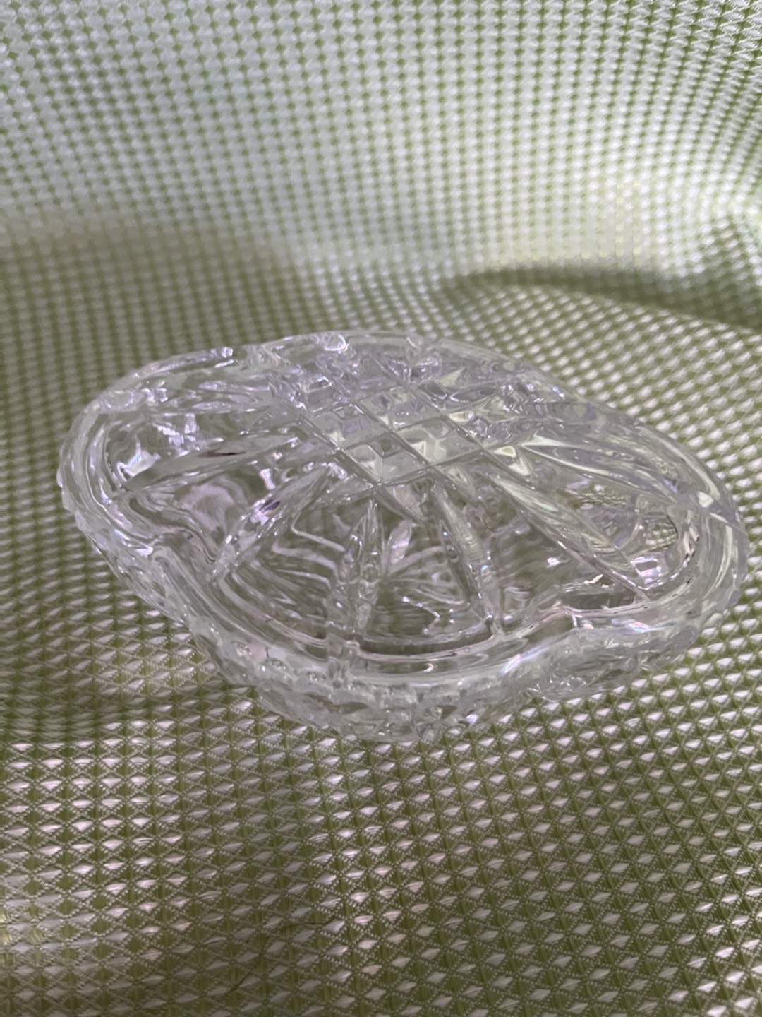 Vintage Gorham Lead Crystal Covered Trinket Dish
