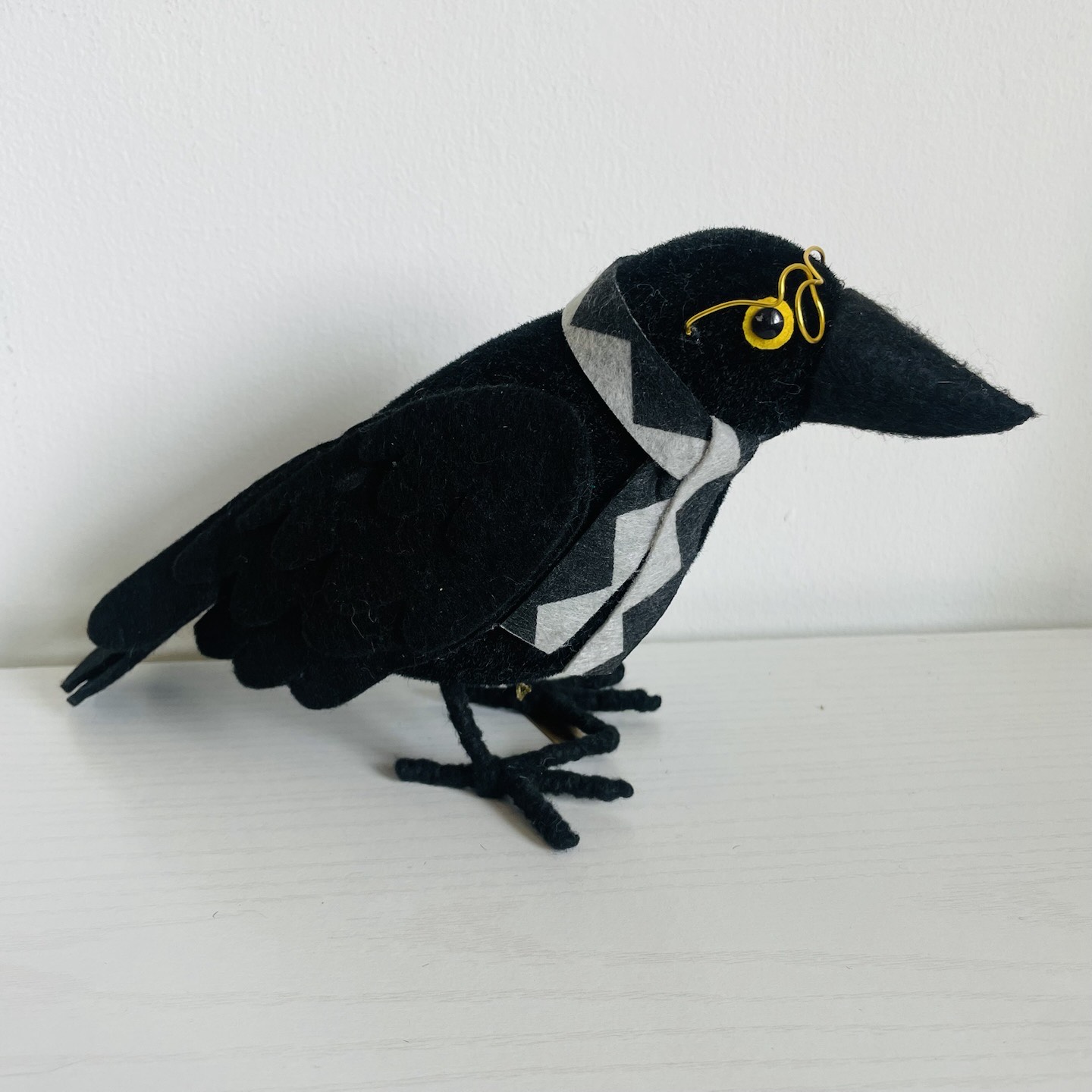 Rare Target Hyde And Eek Bird Black Crow Raven SPECKLES 2018 Felt