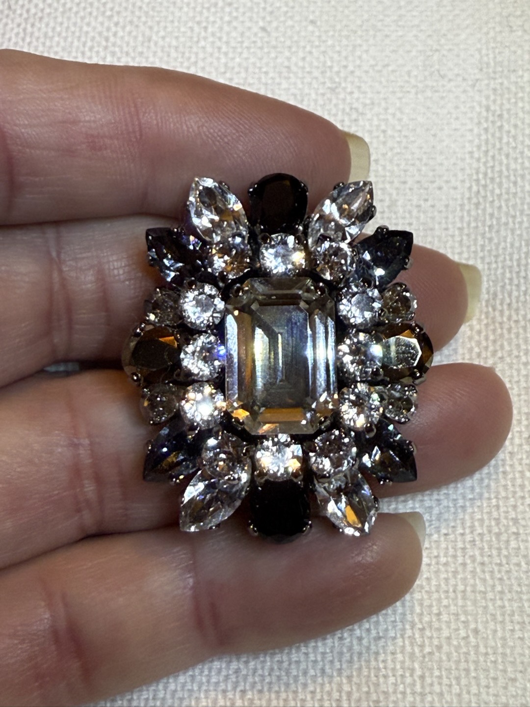 Swarovski Shourouk French Designer Crystal Brooch