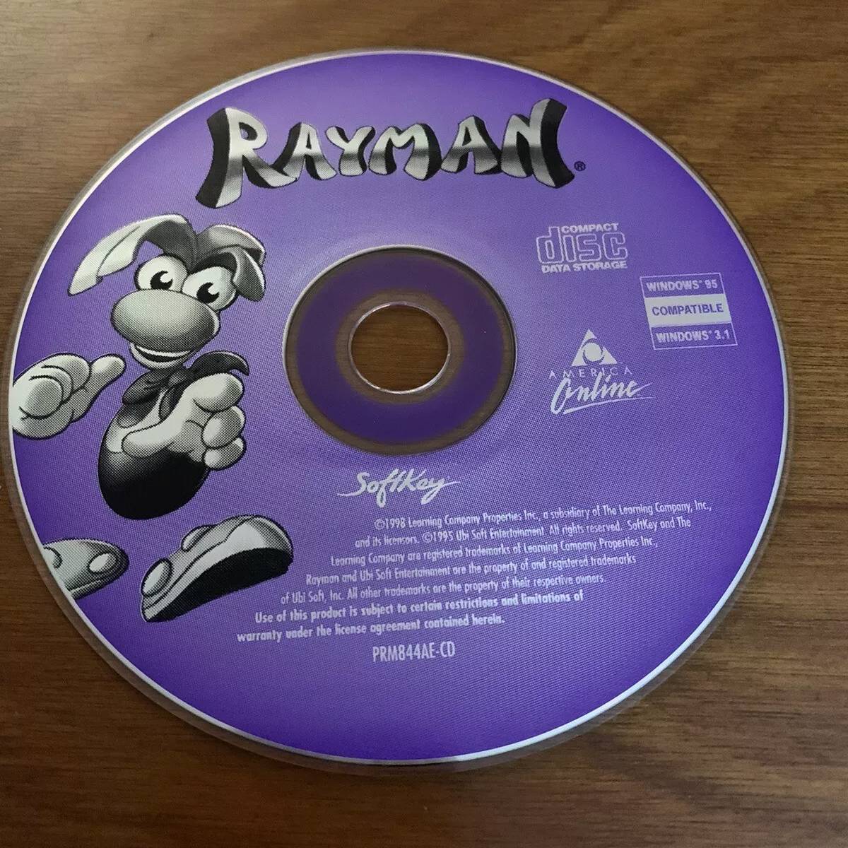 Rayman PC Video Game For Windows 3.1 & 95 Early Edition 1998 CD-ROM