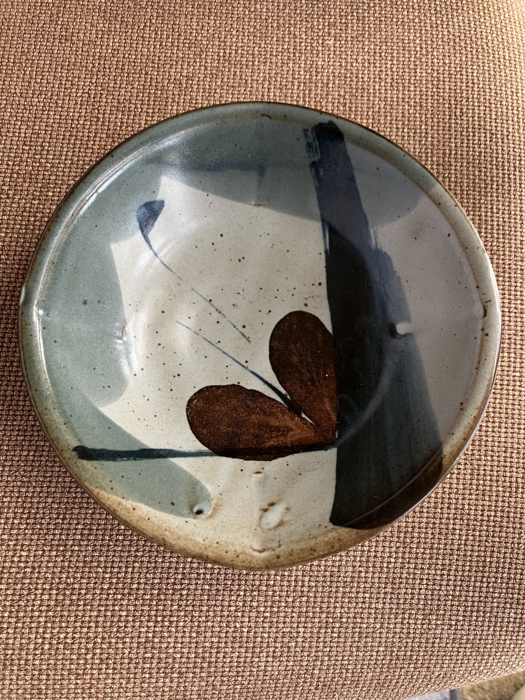 2839-Hand Made Pottery Bowl With Beautiful Handpainted Floral Design ...