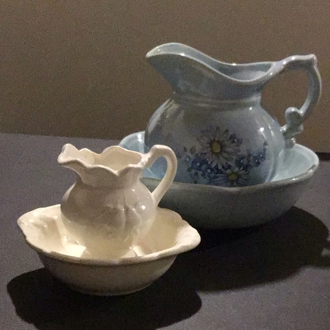 pitchers and Basins, one small, one mini