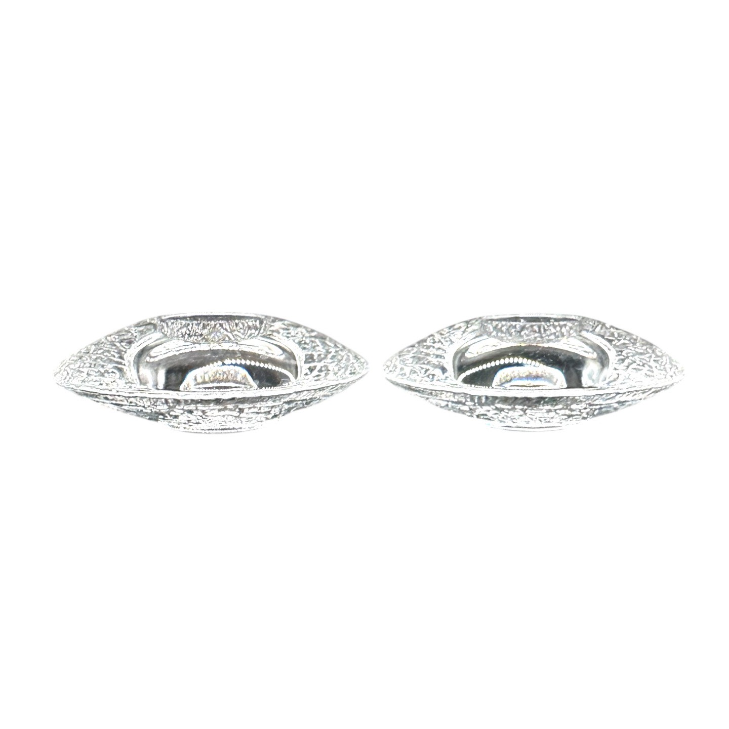 Two Orrefors Discus UFO Crystal Glass Votive Candle Holders Lars ...