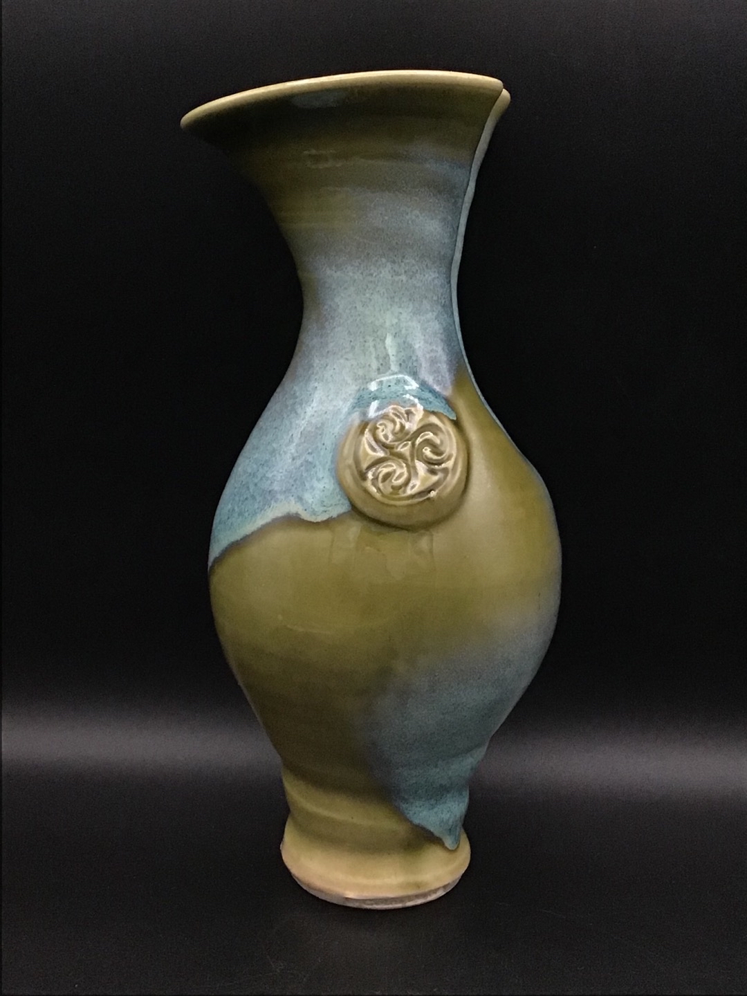 1571-Colm De Ris Art Pottery Vase Ireland