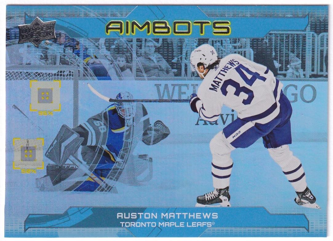 2024-25 Upper Deck Aimbot #AB21 Auston Matthews Toronto Maple Leafs ...