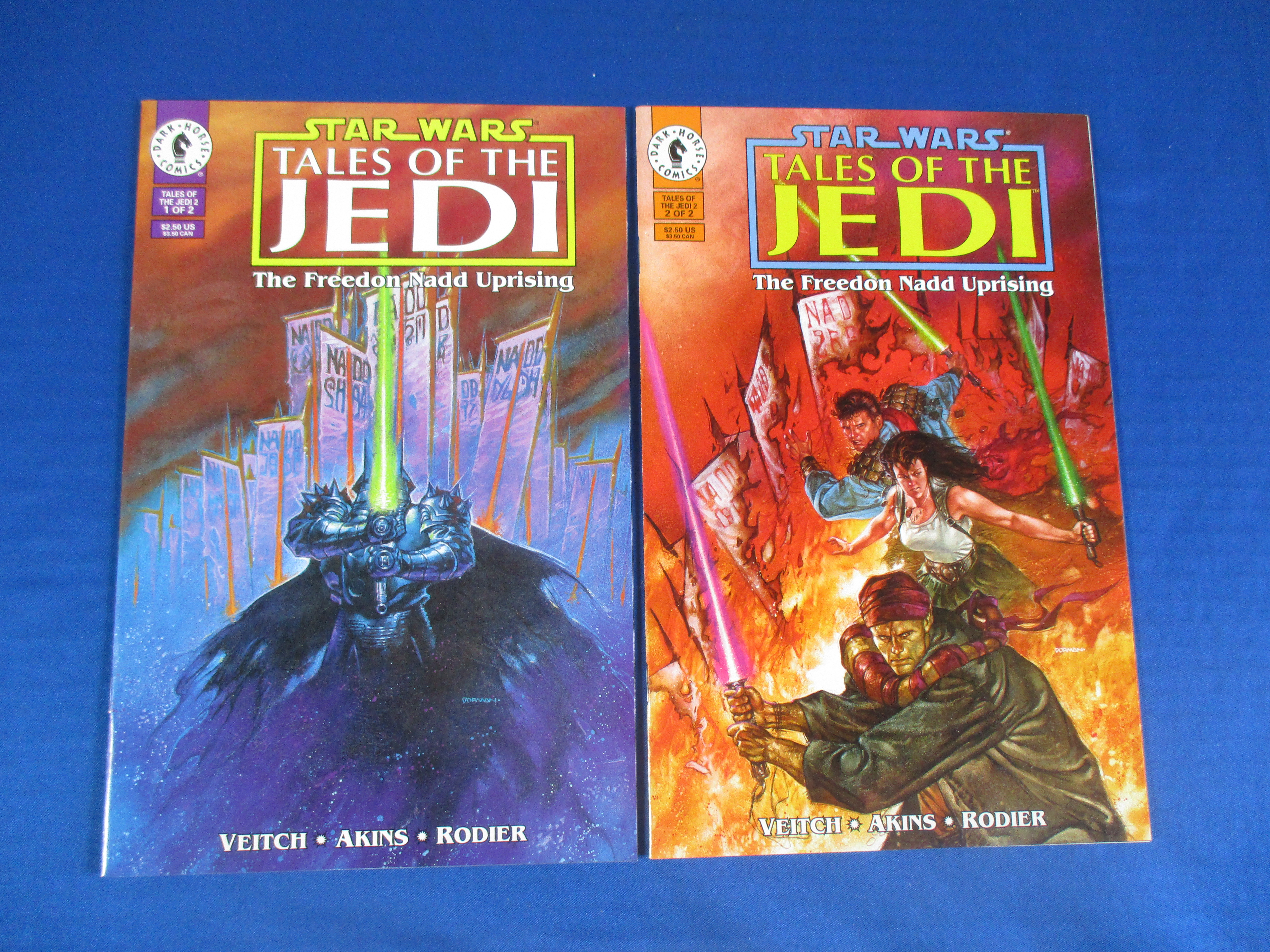 Star Wars Tales of the Jedi, Freedom Nadd Uprising #1 2 Dark Horse 1994 NM