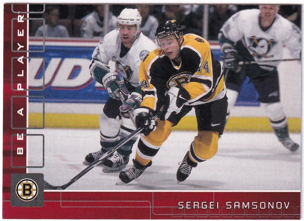2001-02 BAP Memorabilia Ruby #70 Sergei Samsonov Boston Bruins Hockey Card