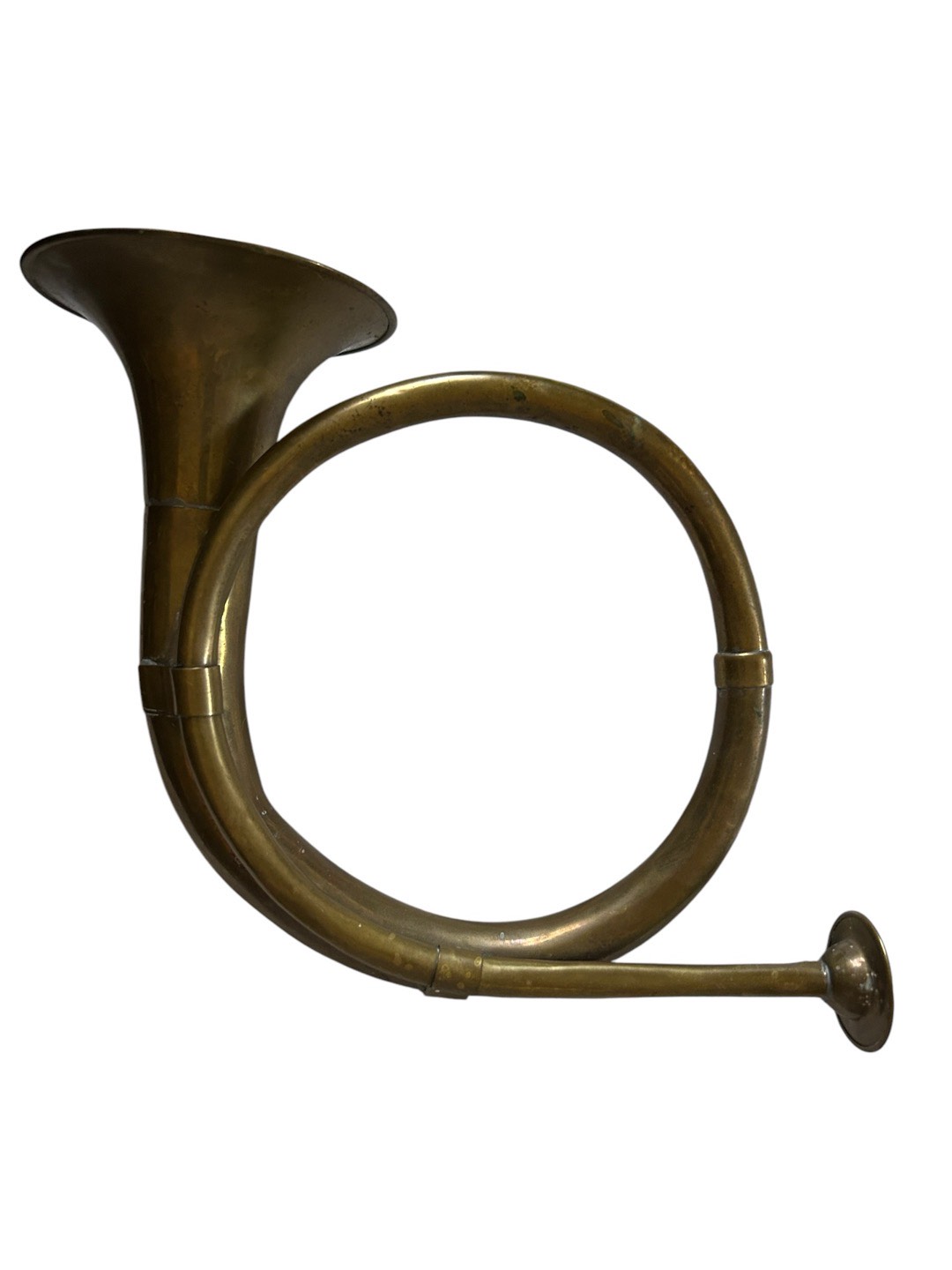 Vintage Hunting Horn, Brass Horn Instrument, Decorative As Well