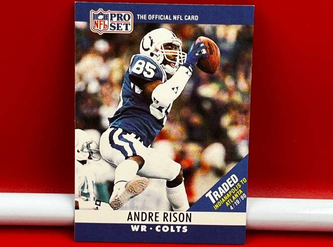 1990 NFL Pro Set Collector Football Trading Card Colts Andre Rison #134