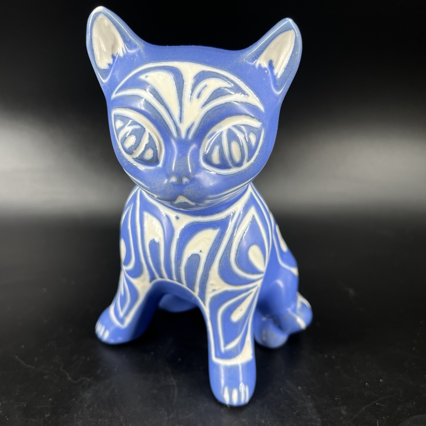 Pablo Zabal Blue White Pottery Figurine